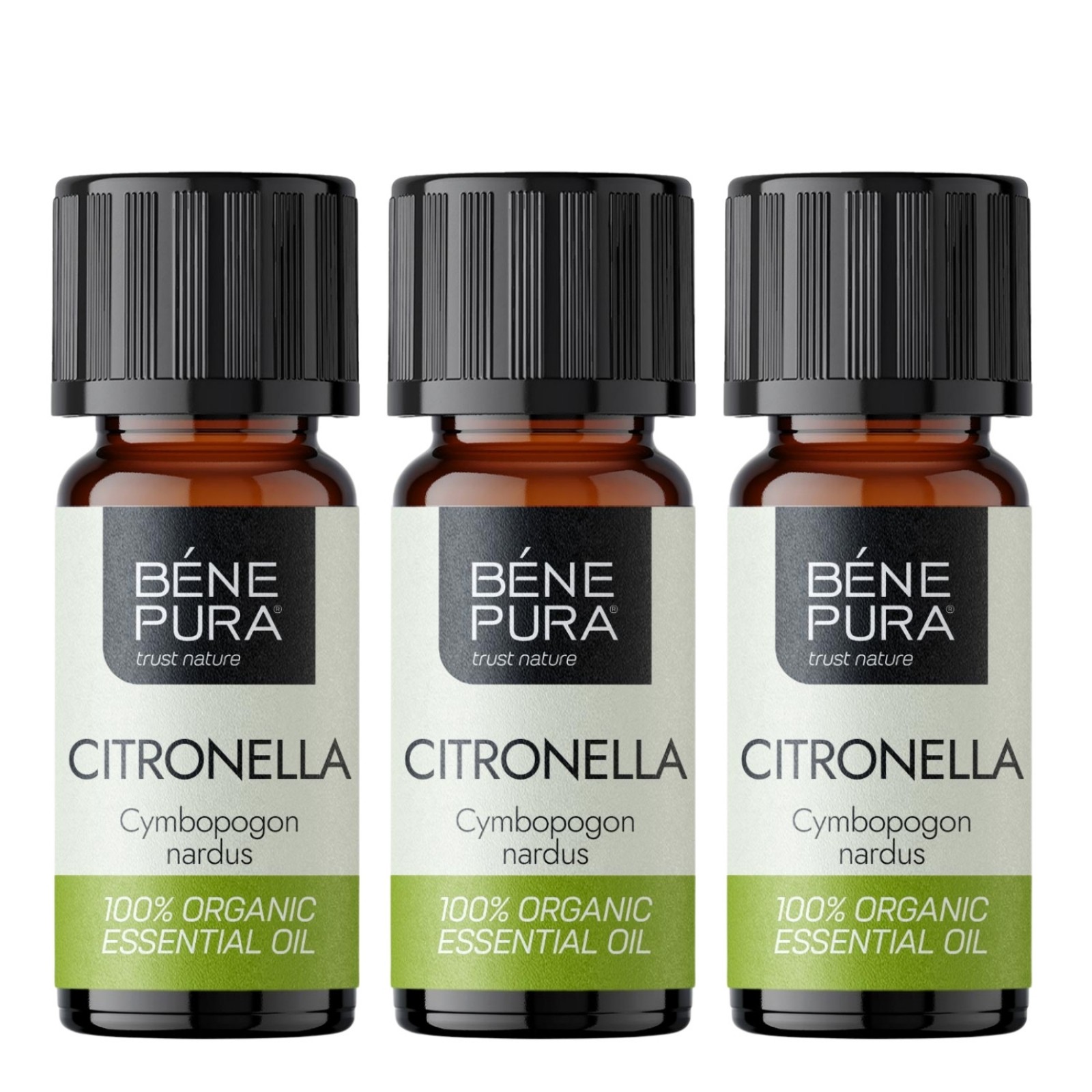 ᐉ 3x Bio Citronella Etherische olie - 10ml - Benepura.nl